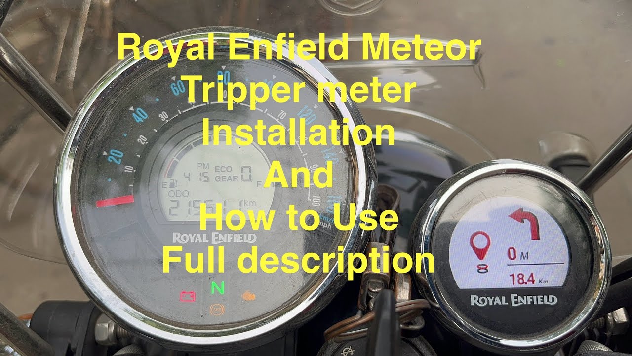 Royal Enfield Meteor tripper/ Navigation meter - YouTube
