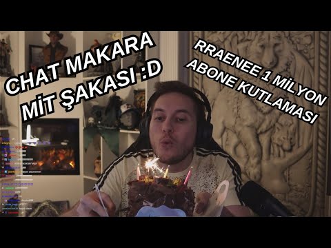 RRaenee 1 Milyon Abone'yi Pasta İle Kutluyor | Chat İle Makara | Mit Şakası #rraenee #komik #1milyon