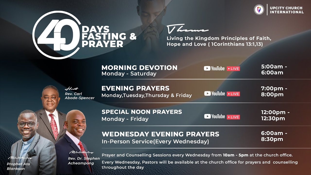 Evening Affirmation Prayer Time with Rev. Dr. Stephen Acheampong || Day ...