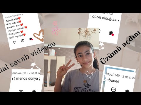 Sual cavab videosu üzümü açdım✨🌸