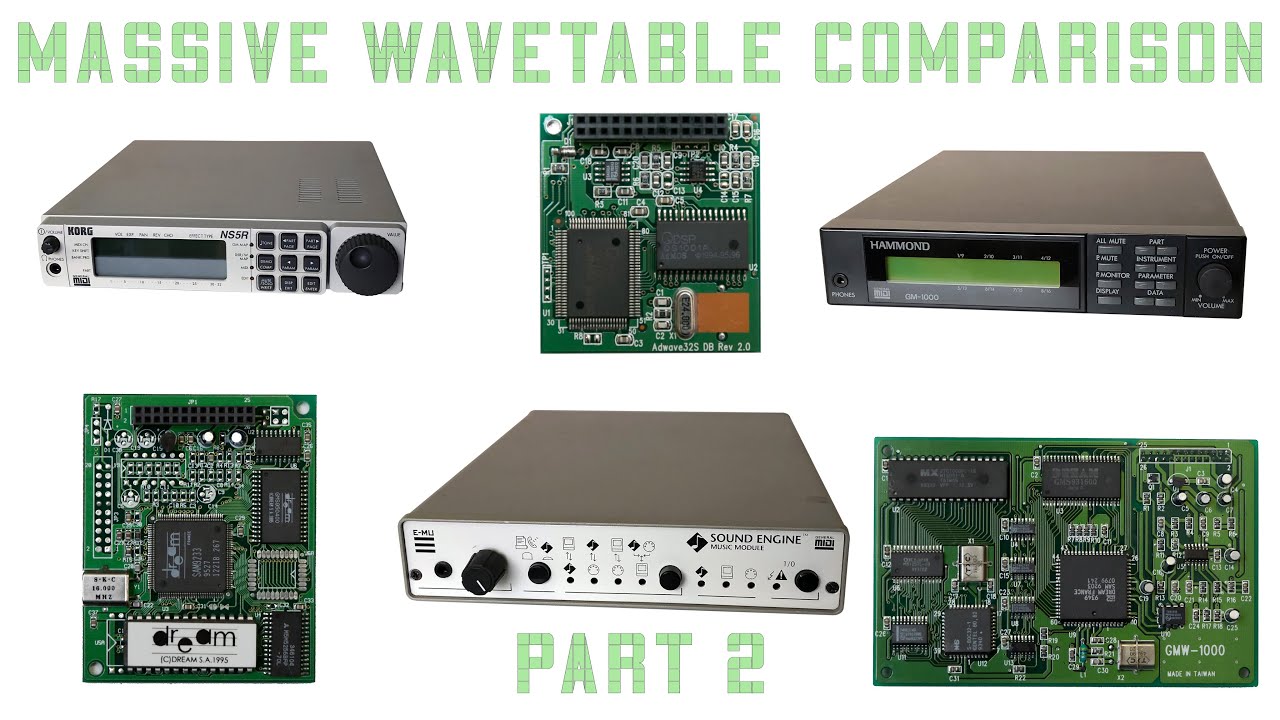 Massive Wavetable Sound Card comparison - Part 2 - YouTube