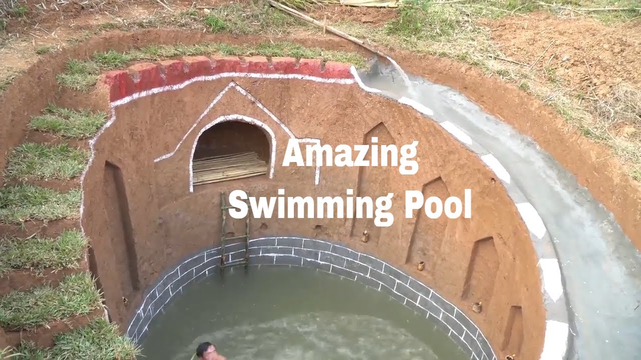 How to build swimming pool | Primitive Technology - YouTube