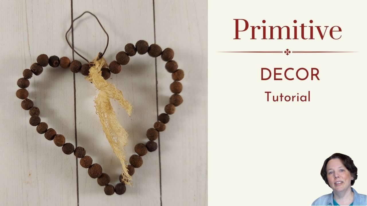 Primitive DIY Decorating Ideas: Allspice Heart - YouTube