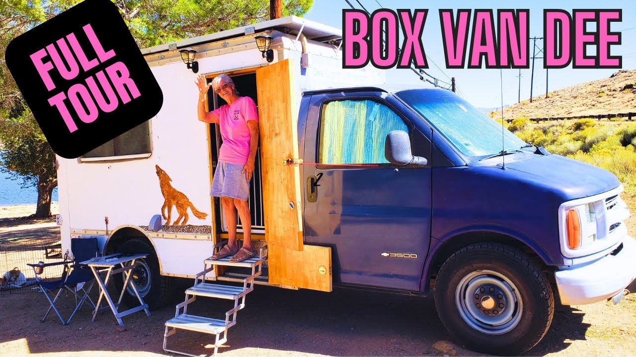 BOX VAN TOUR: Solo Woman in her 70s Designed Box Truck for Adventure ...