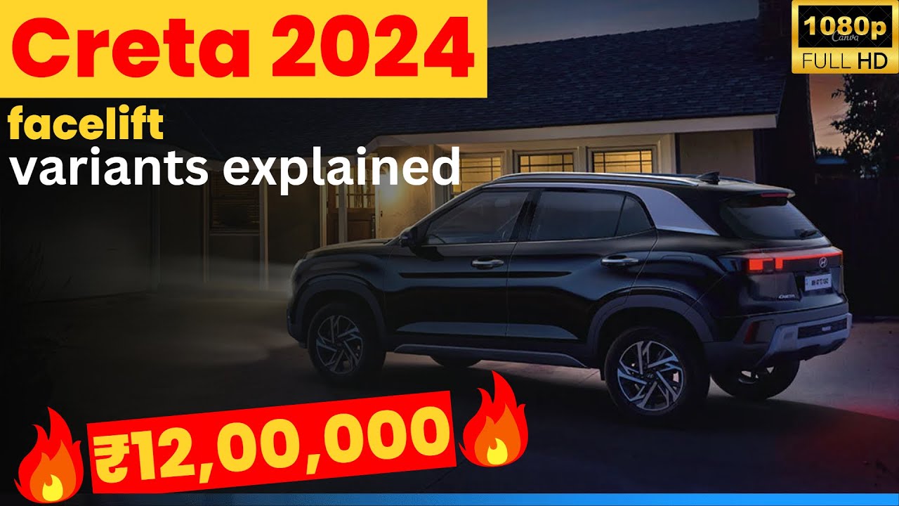 Hyundai Creta 2024 Facelift Variants Explained - YouTube