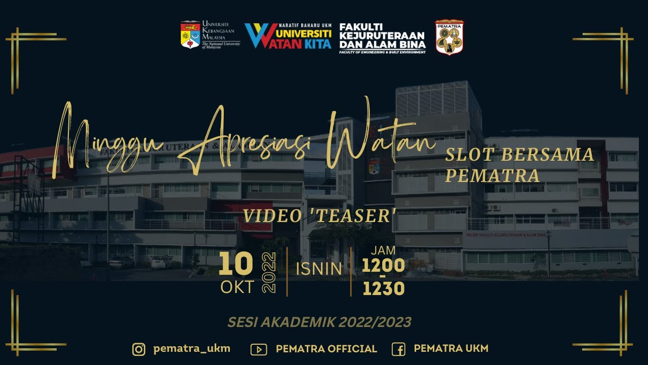[ Minggu Apresiasi Watan 2022 ] Video Teaser Pengenalan PEMATRA Sesi Akademik 2022/2023 - YouTube
