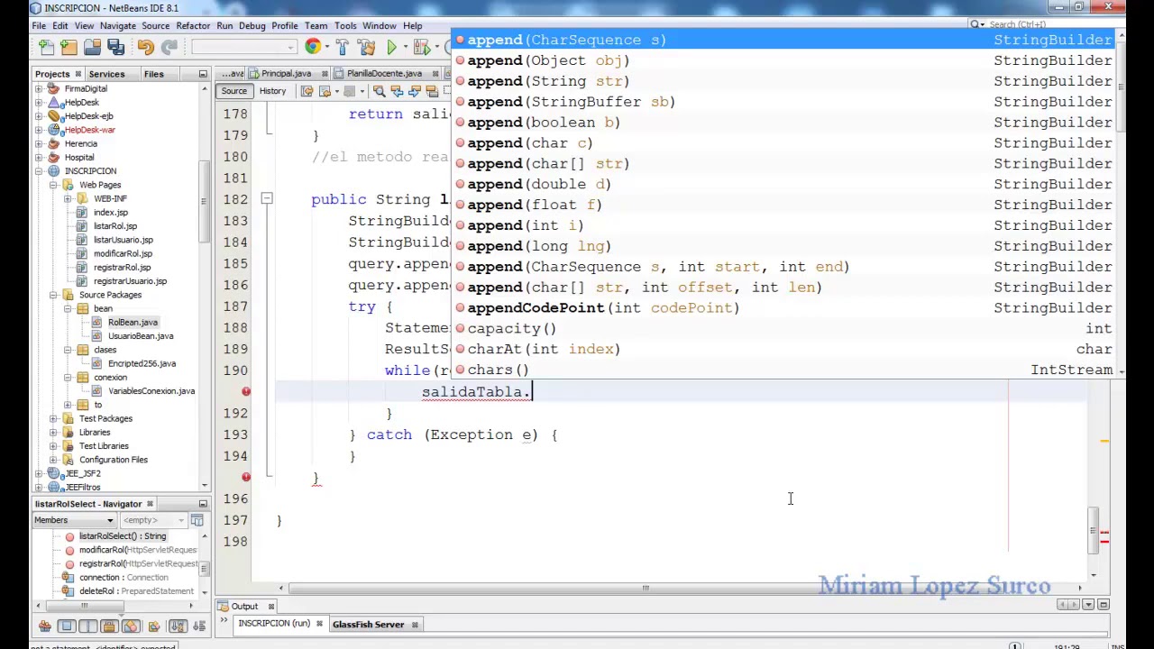 Inserción de un registro con llave foránea en JSP - YouTube