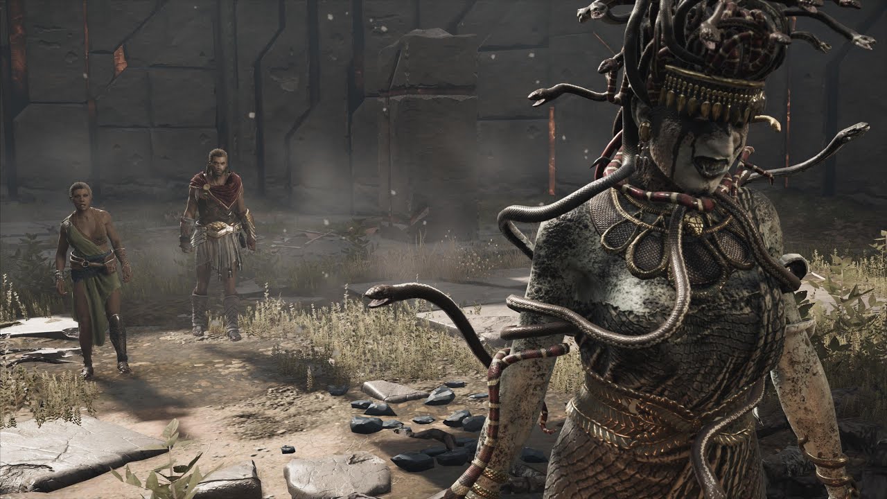 Assassin's Creed Odyssey Boss Fight - Medusa - YouTube