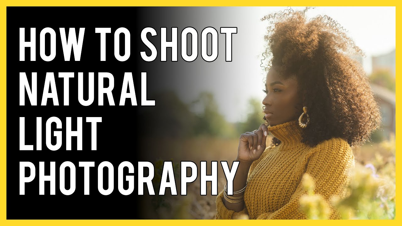 Photography session using NATURAL LIGHT Dark SKIN TONES - YouTube