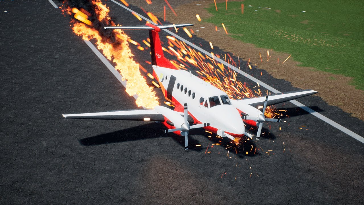 LEGO PLANE CRASHES 22 - Airplane Crash in BRICK RIGS - YouTube