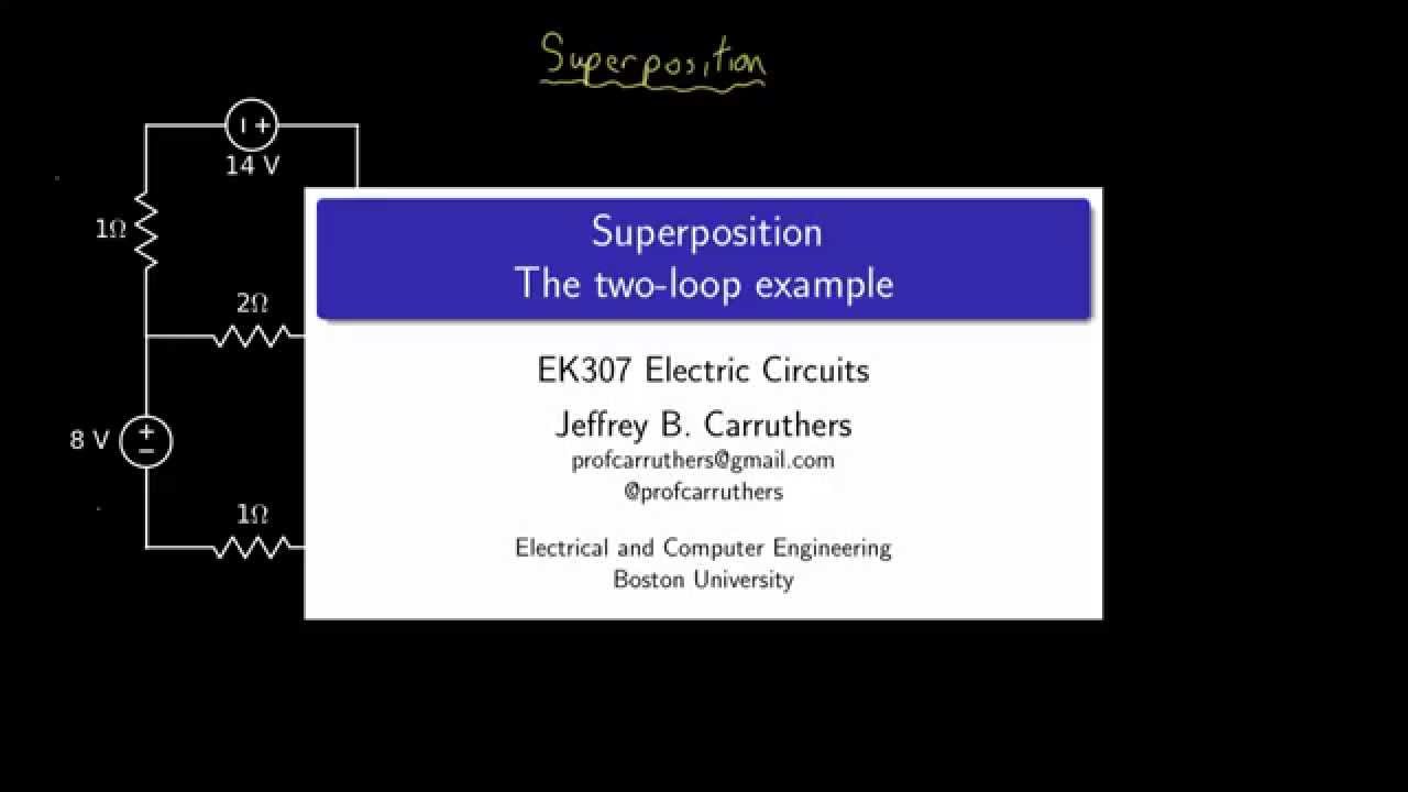 Superposition for a Two Loop Circuit - YouTube