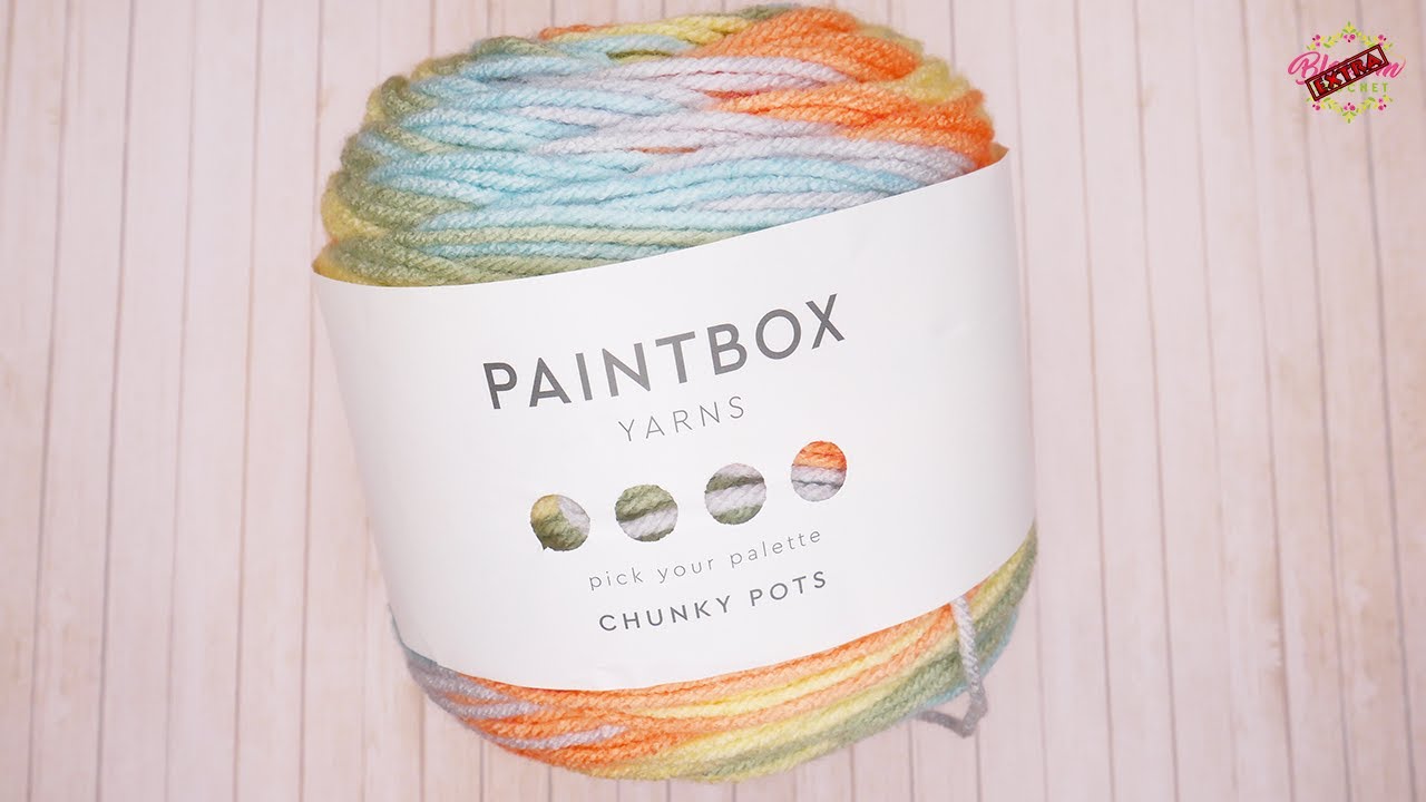 New yarn! Paintbox Chunky Pots - Lovely variegated cakes...! - YouTube