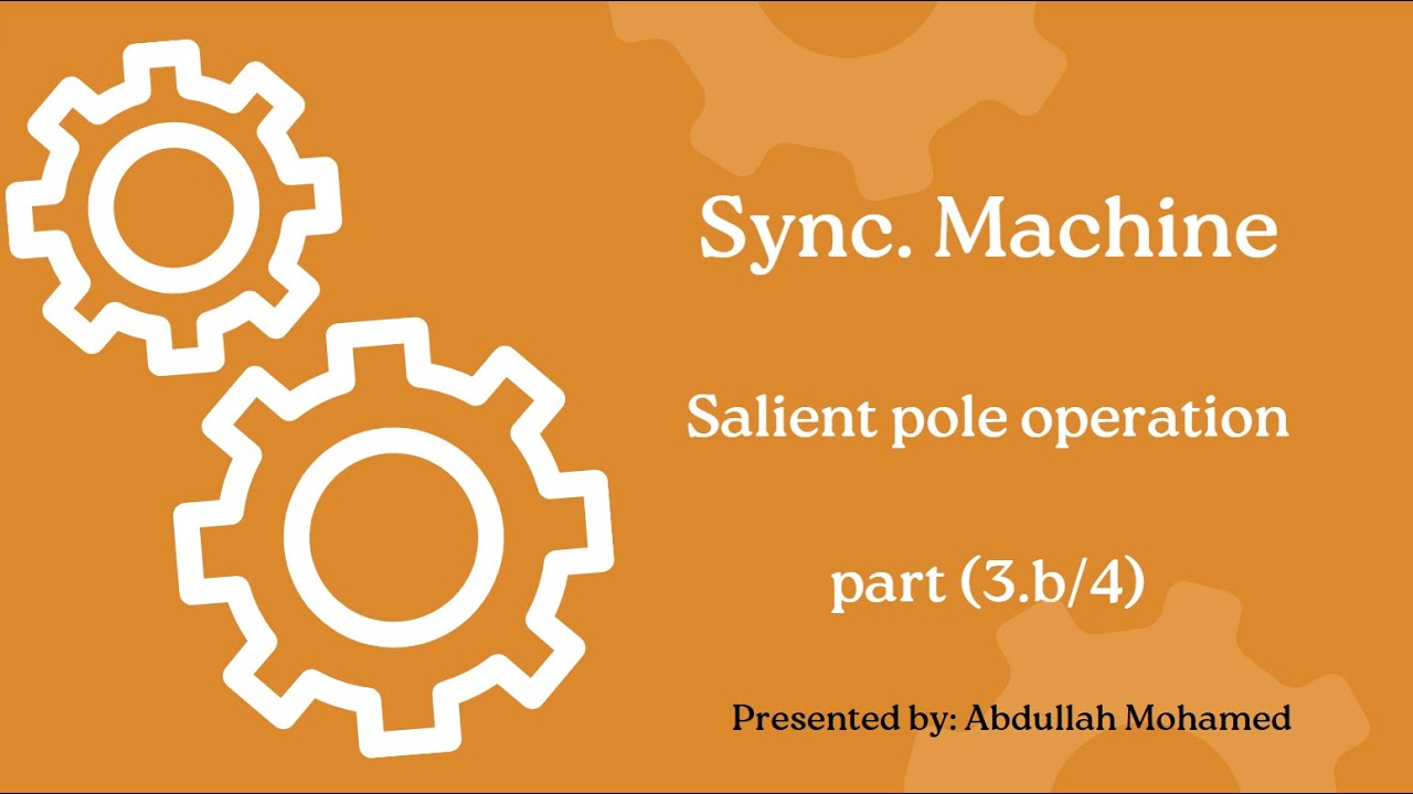 Sync. Machine || Salient pole operation part (3.b/4) - YouTube