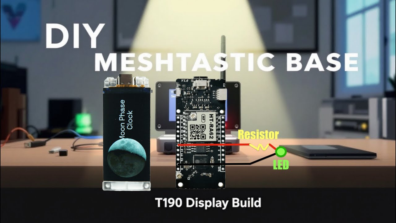 DIY Meshtastic: Build a Base Station with T190 Display 🔧 - YouTube