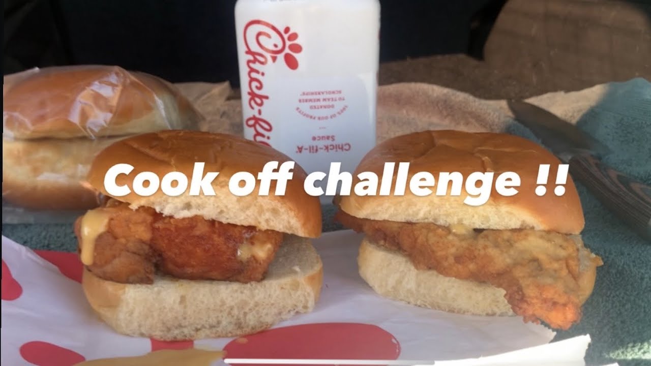 How To Cook a Home Made Chick-Fil-A Sandwich | Cook Off Against Chick ...