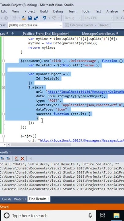 259 Asp Net Mvc Create Delete Jsonresult And Delete Message From Database Tutorial Project