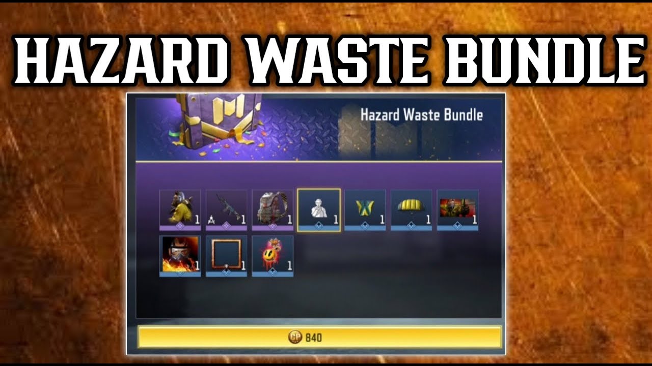 HAZARD WASTE BUNDLE SEASON 12 CALL OF DUTY MOBILE COD MOBILE CODM - YouTube