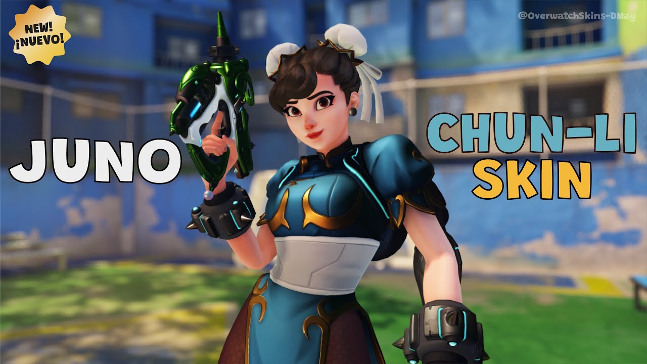NEW CHUN-LI Juno Skin Showcase | Overwatch 2 - YouTube