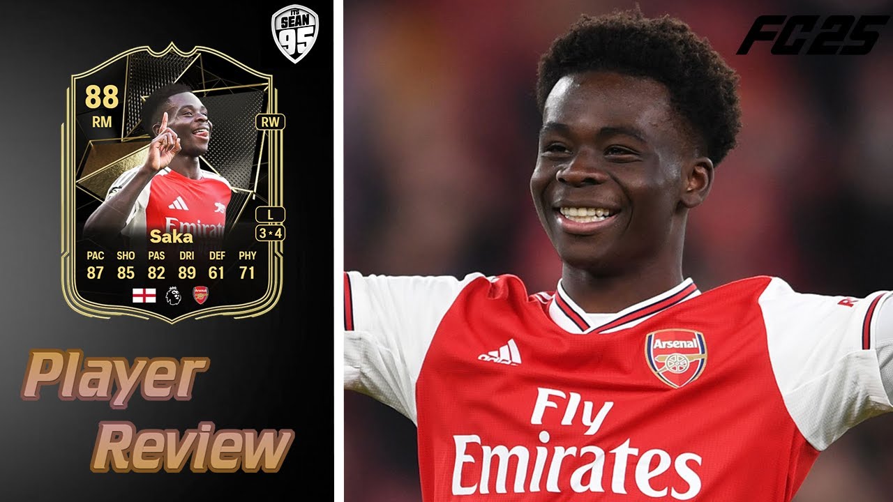 FC25 -BEST PLAYER I'VE USED SO FAR- TOTW SAKA PLAYER REVIEW - EAFC 25 ...
