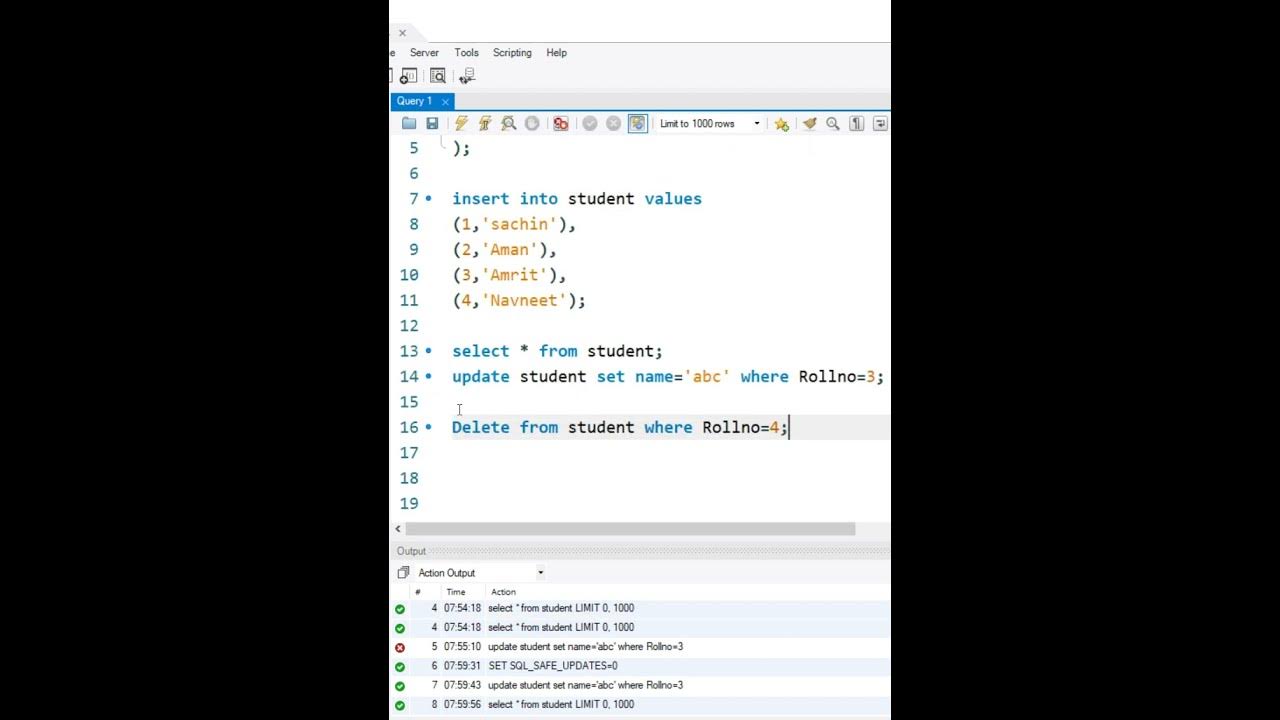 How to Delete Specific Record From a Table in SQL - YouTube