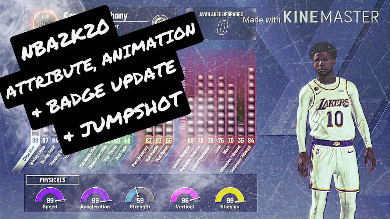 NBA 2K20 - ATTRIBUTE, ANIMATION & BADGE UPDATE + JUMPSHOT | SLASHING ...