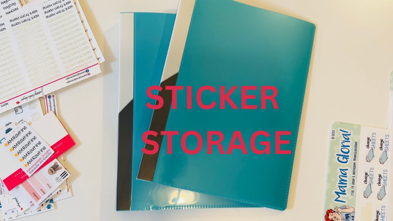 STICKER STORAGE - YouTube