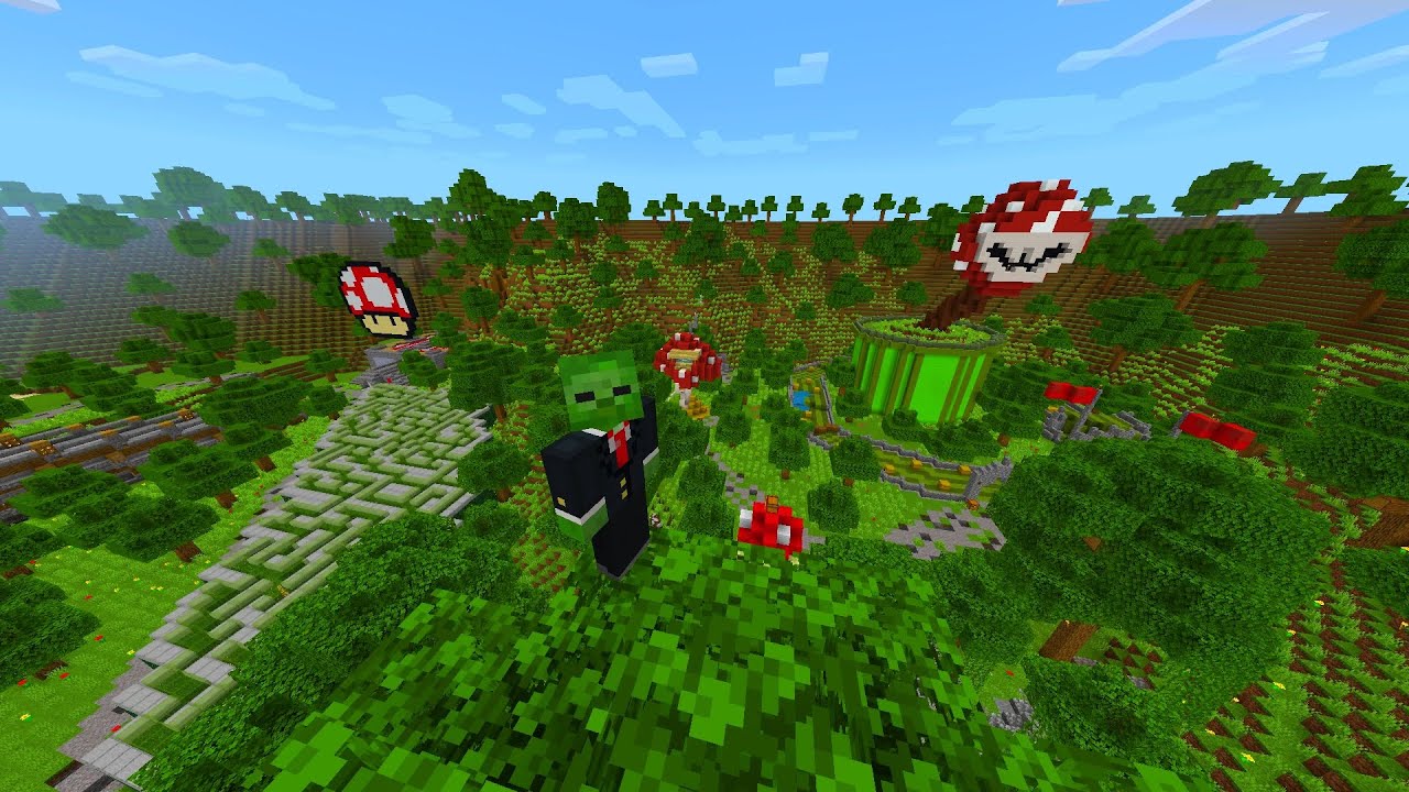 Minecraft Xbox - Mario 64 Multiplayer Adventure Map - Performing Quests ...