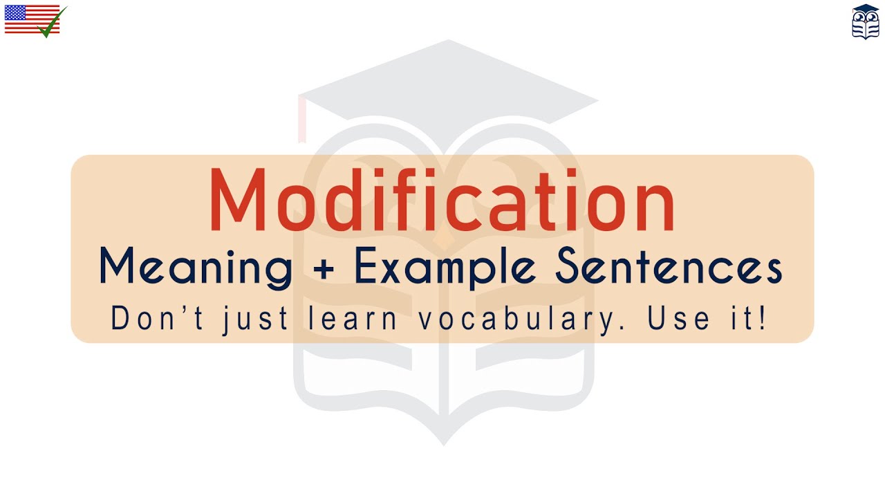 Modification Meaning Definition Of Modification YouTube modification-meaning-definition-of-modification-youtube