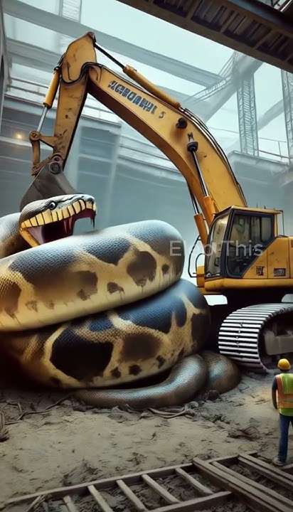 Found a python wrapped tightly around my excavator | Elep This # ...