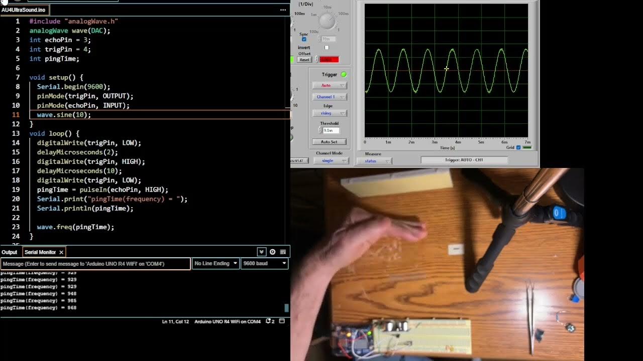 Arduino Ultrasonic Theremin - YouTube