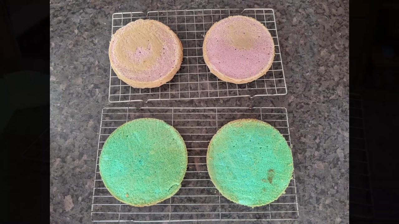 Part 1: Multi Coloured Cake - YouTube