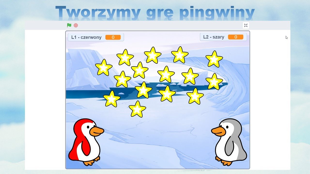 Tworzymy grę pingwiny w środowisku Scratch - YouTube