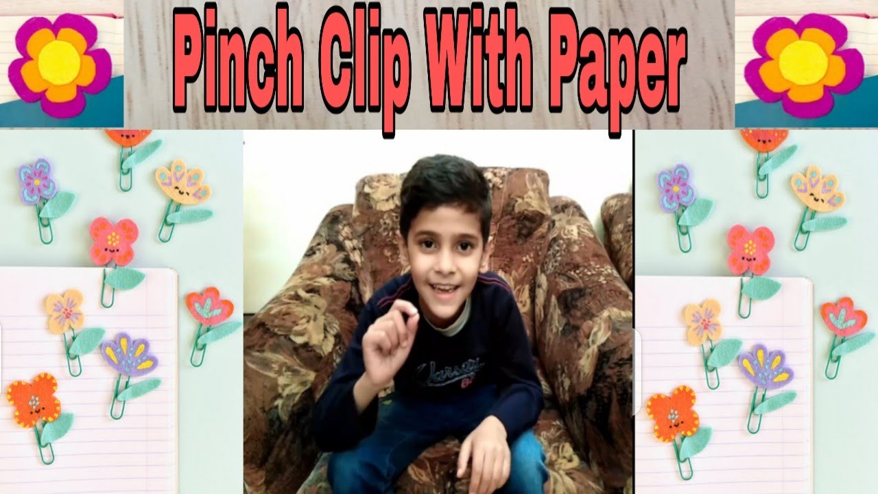 How to Make Paper Pinch Clip || Easy DIY Paper Pinch Clip || Art Crafts ...