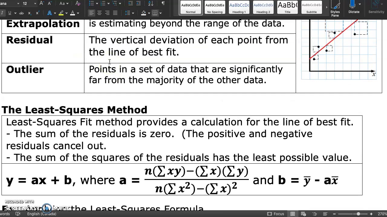 MDM4U - 3.2 - Linear Regressions - VIDEO - YouTube