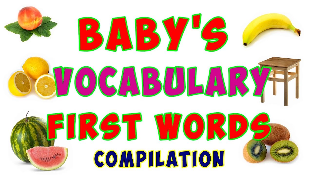 Kids vocabulary, baby's first words video compilation. Educational ...