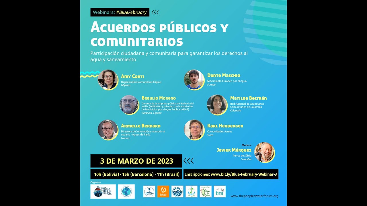 Webinar 3 | Acuerdos públicos y comunitarios - YouTube