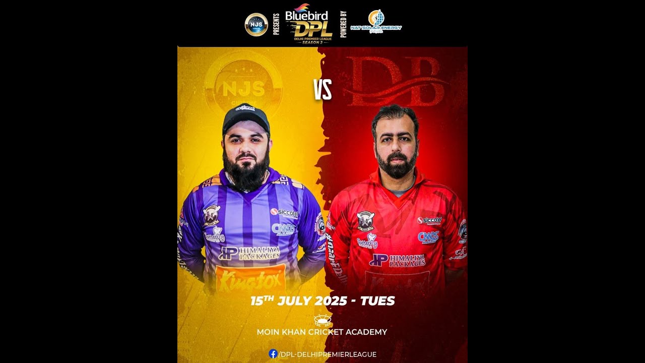 Delhi Premier League Season 2 | Match no 9 | Delhi Boys Vs NJS Cuisine ...