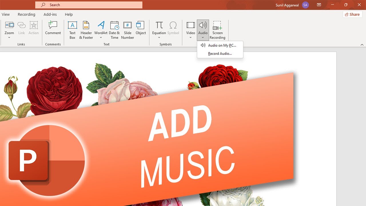 How to Add Music in PowerPoint - YouTube