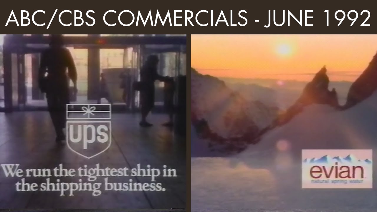 ABC/CBS Broadcast Commercials - June 1992 - YouTube