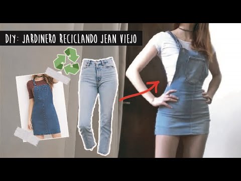 DIY: Jardinero corto reciclando jean viejo ♻️👖