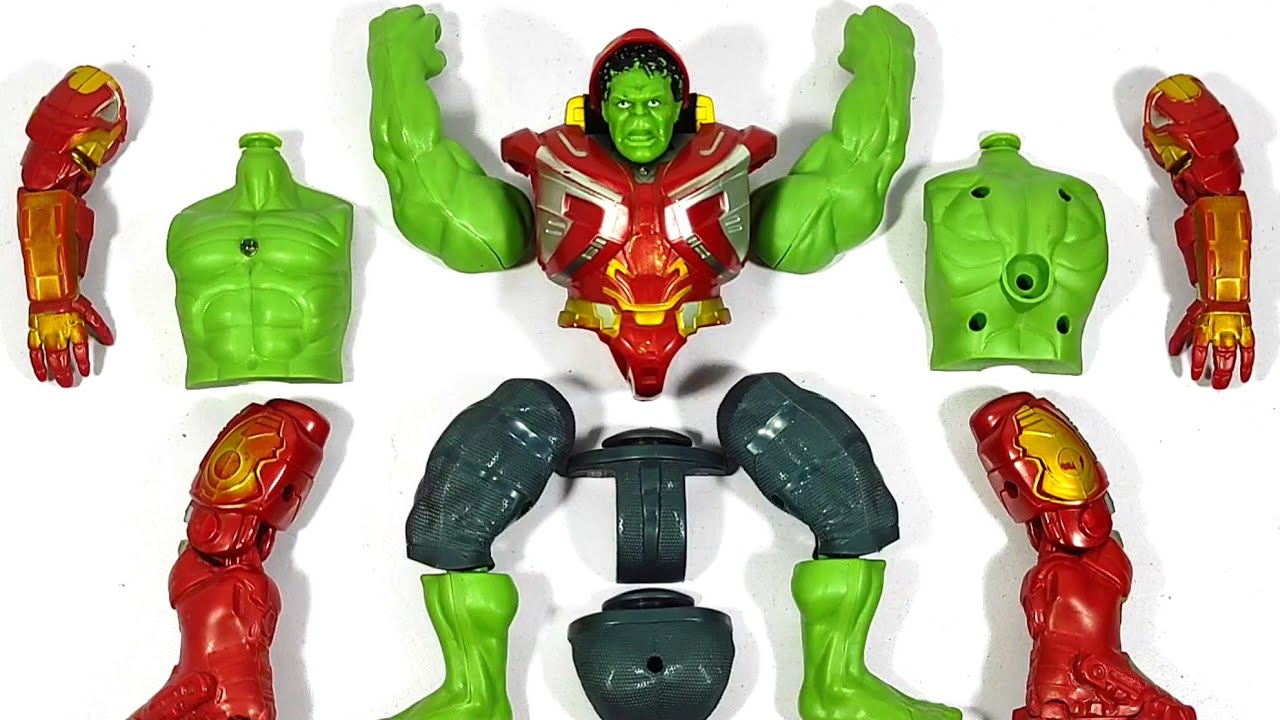 Avengers toys Assemble - Hulk SMASH vs Hulk Buster Marvel superheroes ...
