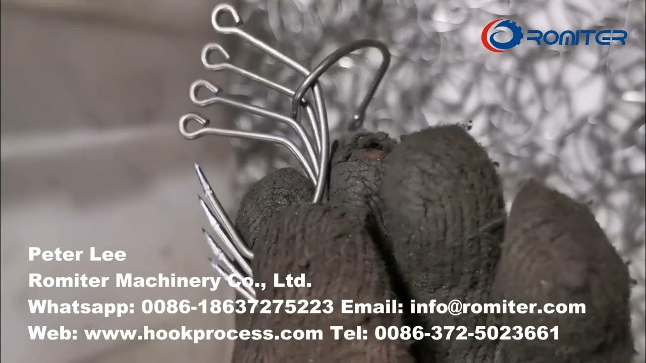 Automatic Blade Head Fish Hook Making Machine - YouTube