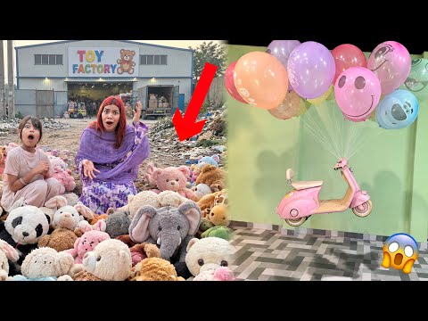 Flying Scooter ￼🛵￼ Toy Treasure Hunt In The Garbage |Dua Family