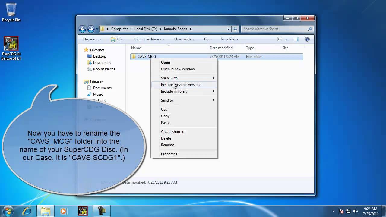 How to convert Cavs SCDG disc onto cavs karaoke laptop cavs karaoke ...