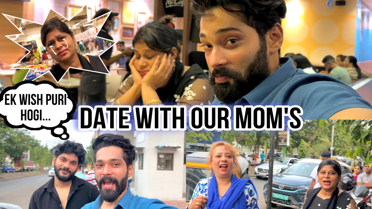 Surprise Date With Our Moms 🍰 | Romantic | Shopping | Dinner Together ...