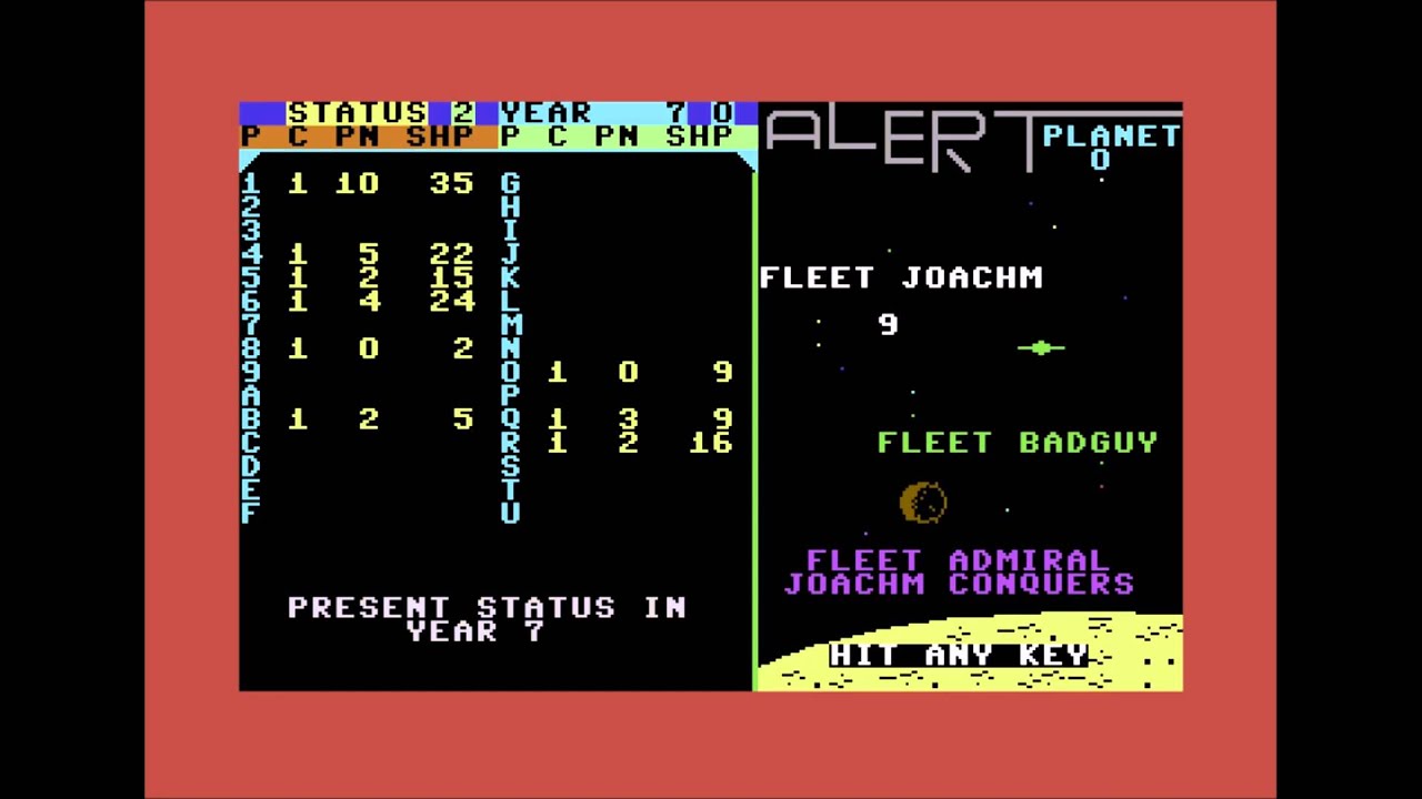 Galactic Conquest - Commodore 64 - YouTube
