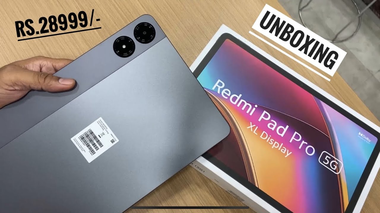 Redmi pad pro 5g unboxing - YouTube