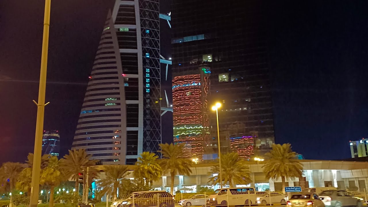 Bahrain Nightride / Night Tour / Night Drive - YouTube