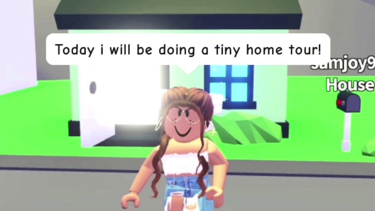 Lime Green Tiny House Adopt me Roblox Tour! :3 - YouTube