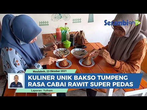 Kuliner Unik Bakso Tumpeng di Meulaboh, Rasa Cabai Rawit Super Pedas Menggugah selera